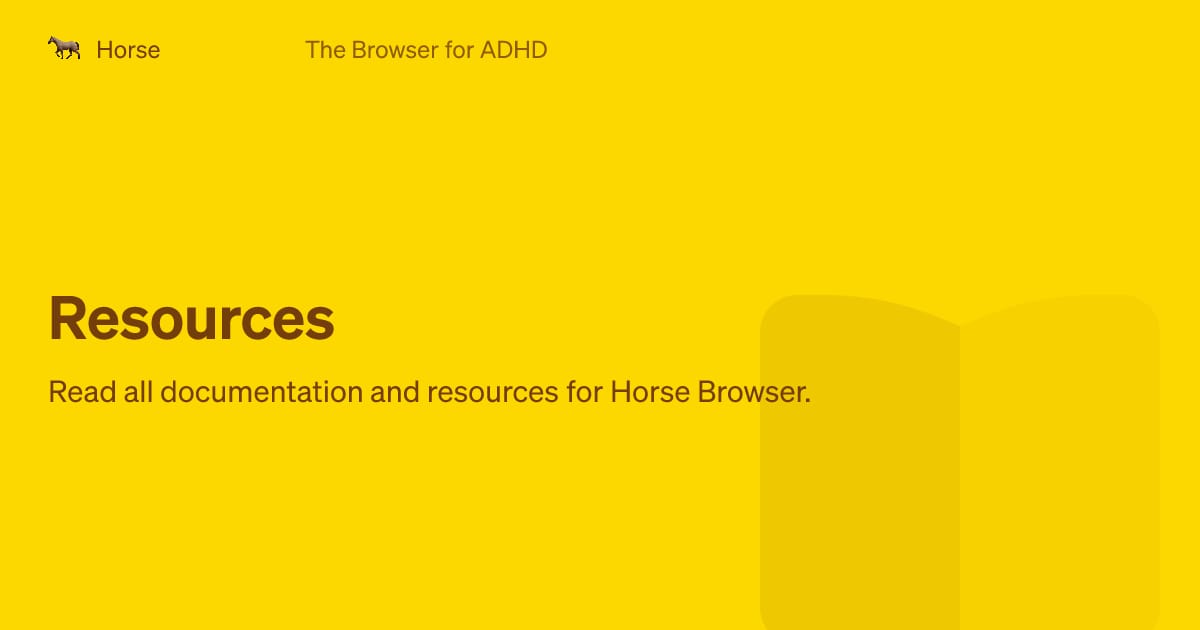 Resources - Horse Browser